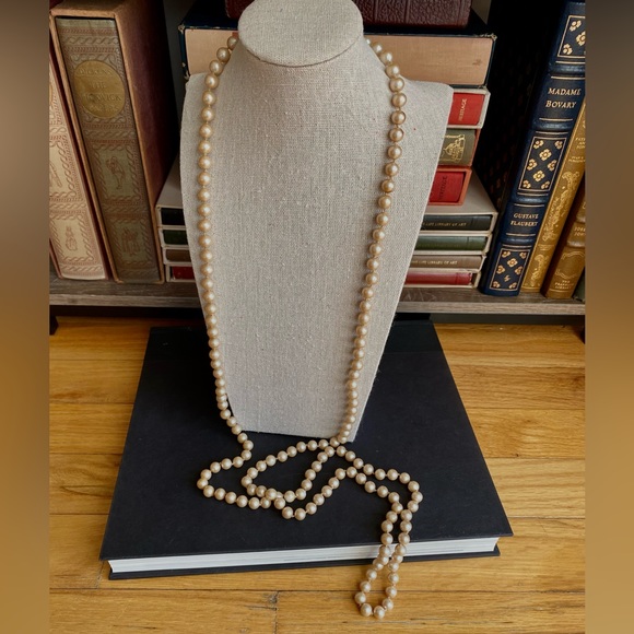 Jewelry | Vintage Hand Knoted Glass Flapper Pearls | Poshmark